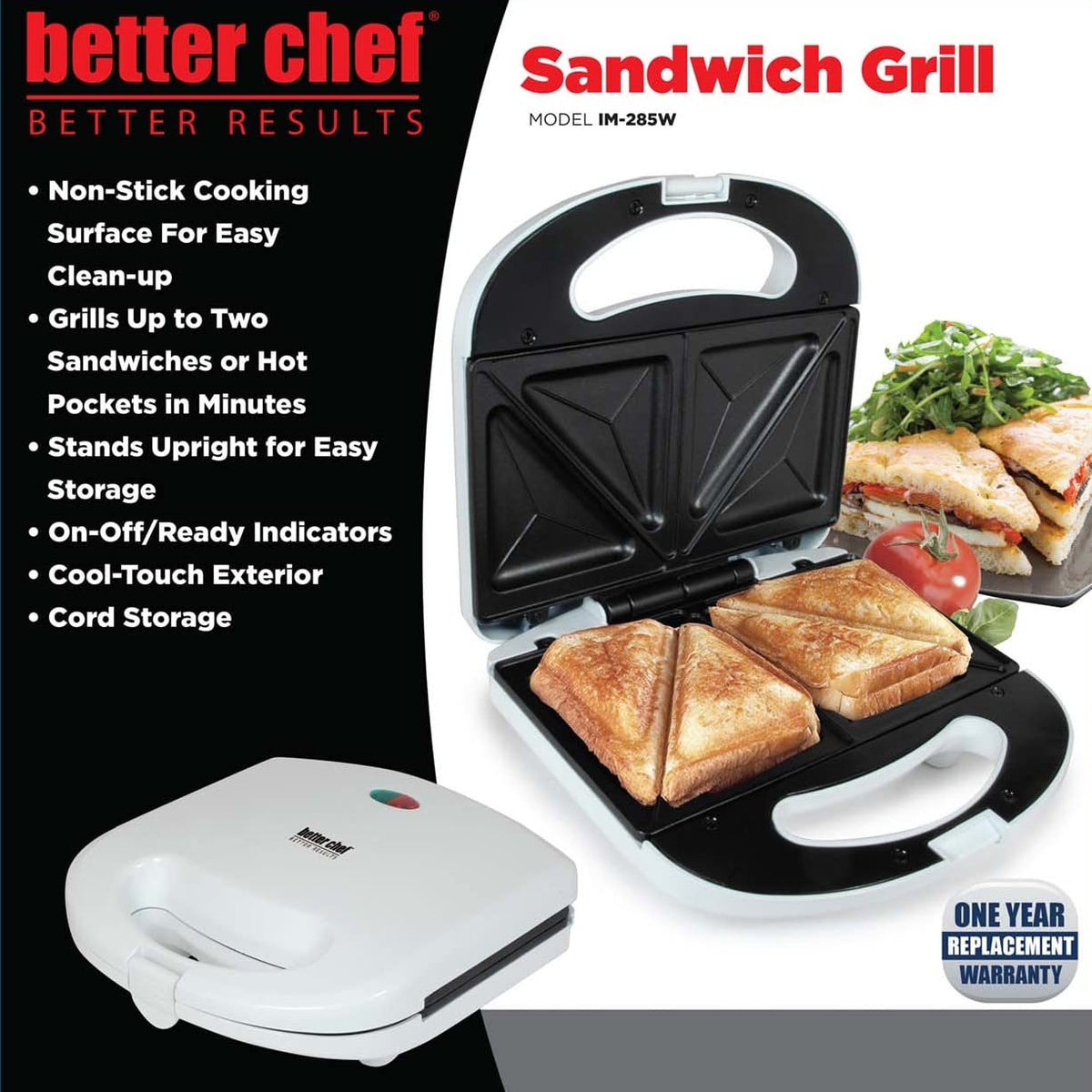 Better Chef Panini Press Sandwich Maker – Eraa Supermarket