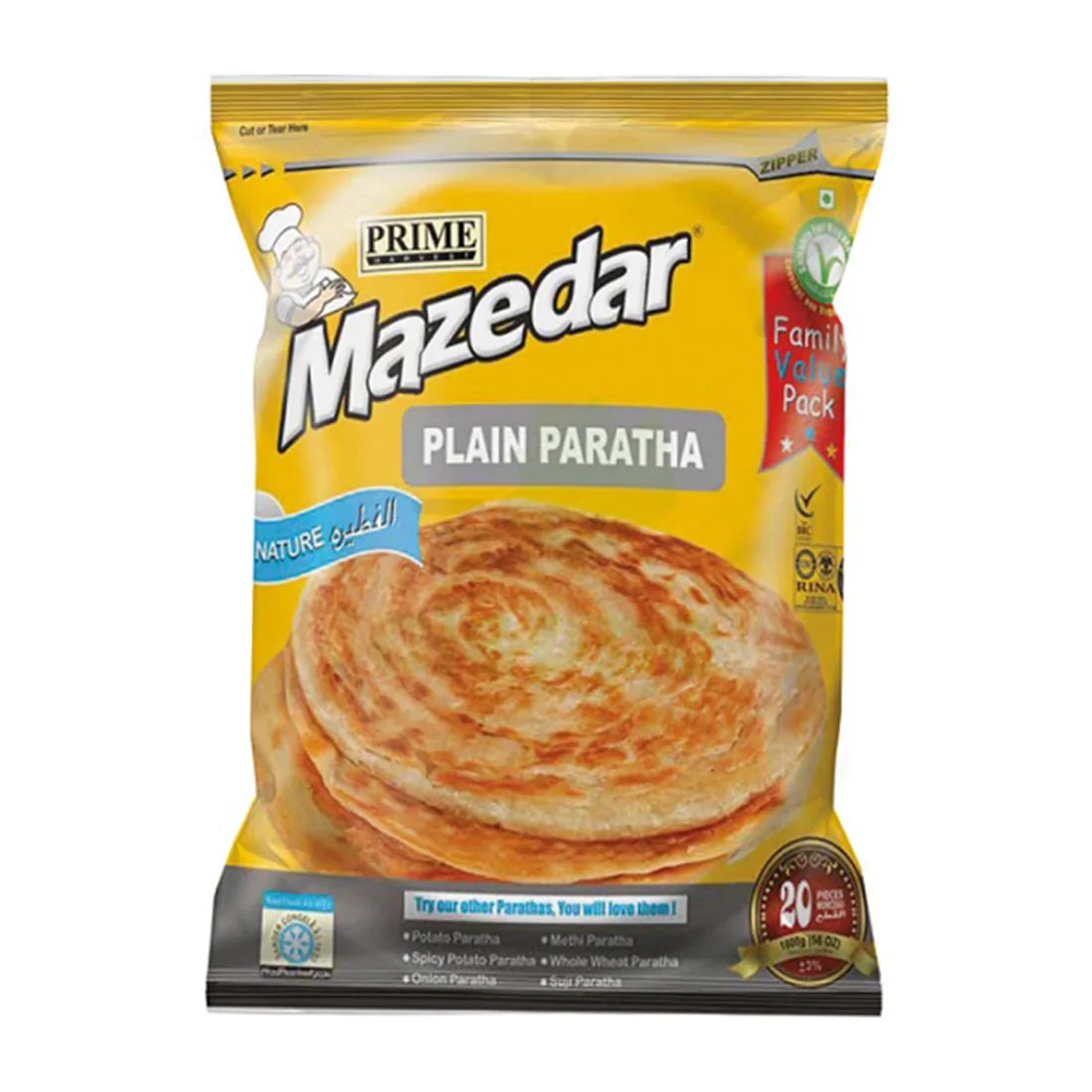 Prime Mazedar Paratha 20pcs – Eraa Supermarket